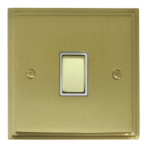 Gh Victorian Cast Satin Brass Intermediate Switch Brass Switchwhite