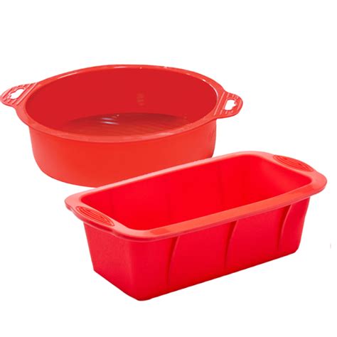 Kit Forma De Silicone Bolo Circular E Forma De Pão Leroy Merlin