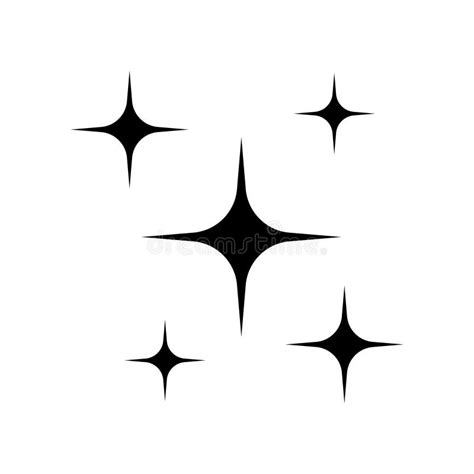Shine Icon Twinkle Star Icon Clean Star Icon Stock Vector