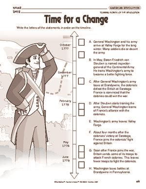American Revolution Worksheets For 4th Graders