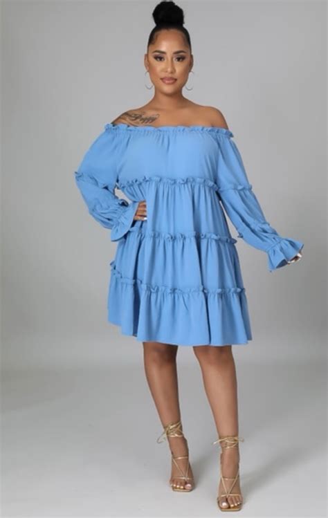 So Prissy Dress~blue Kleauxnique Boutique So Prissy Dress~blue Kleauxnique Boutique