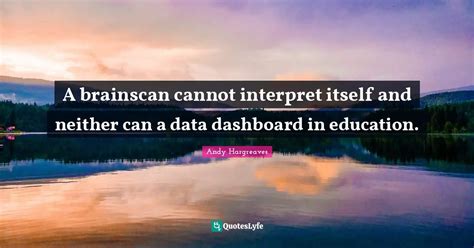 A Brainscan Cannot Interpret Itself And Neither Can A Data Dashboard I Quote By Andy
