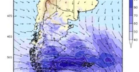 El Impactante Mapa Del Viento En La Patagonia Hora A Hora Cómo