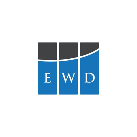 Ewd Letter Logo Design On White Background Ewd Creative Initials