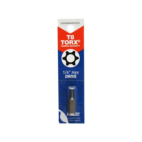 Best Way Tools T8 Tamperproof Torx Security 1 In 14 In Hex