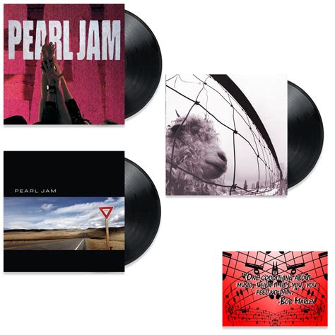 Pearl Jam 3 Vinyl Debut Album Collection Ten Vs