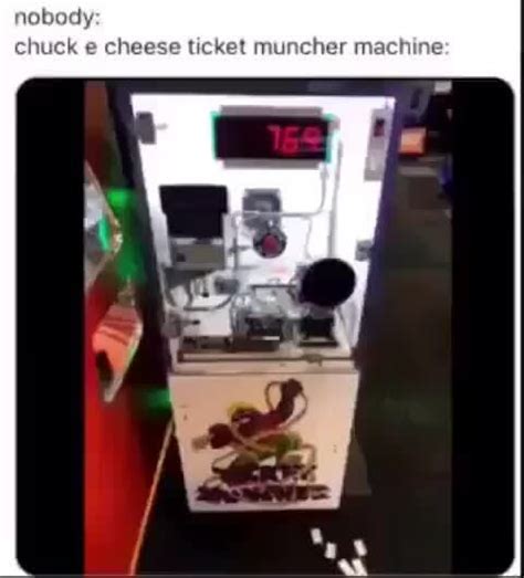 Chuck E Cheese Ticket Muncher Machine