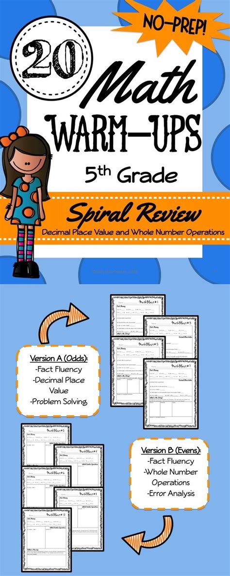 Math Warm Ups For 5th Grade
