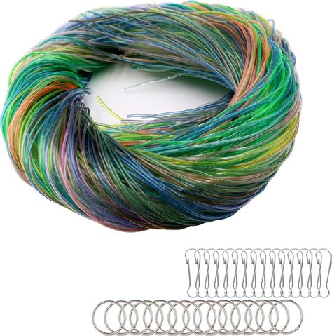 Scoubidou Strings Plastic Braided Rope 20 Colours Scoubidou Bands With