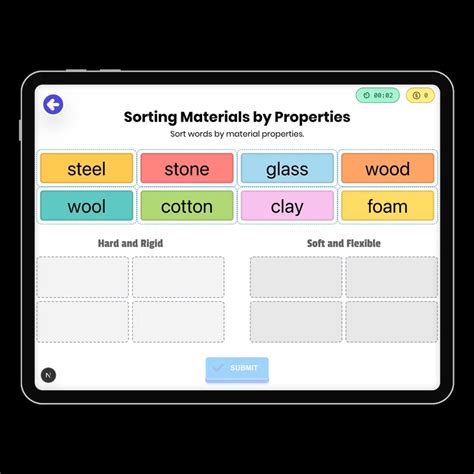 Classify Materials Based On Their Properties Interactive Game