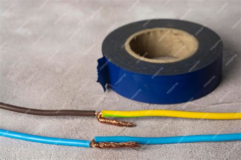 Insulate Exposed Wires With Electrical Tape Premium Photo