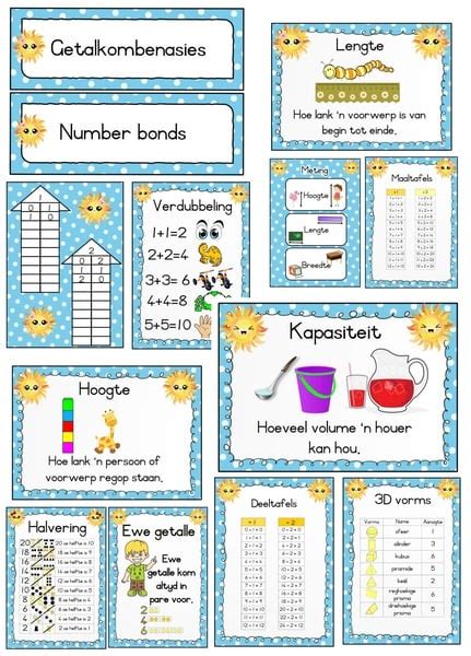 Sunshine Math Sonskyn Wisk · Dazziling School Decor