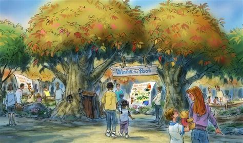 The Many Adventures Of Winnie The Pooh Entrance Area Concept Art