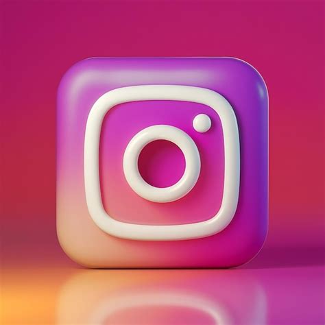 Premium Photo Instagram 3d Logo