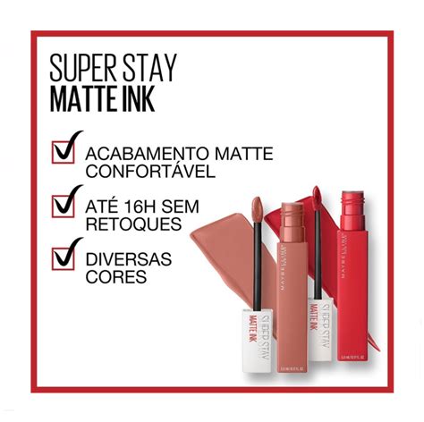 Labial Líquido Maybelline Super Stay Matte Ink 5ml Acabado Mate Color