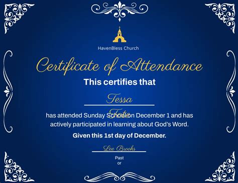School Certificate Template