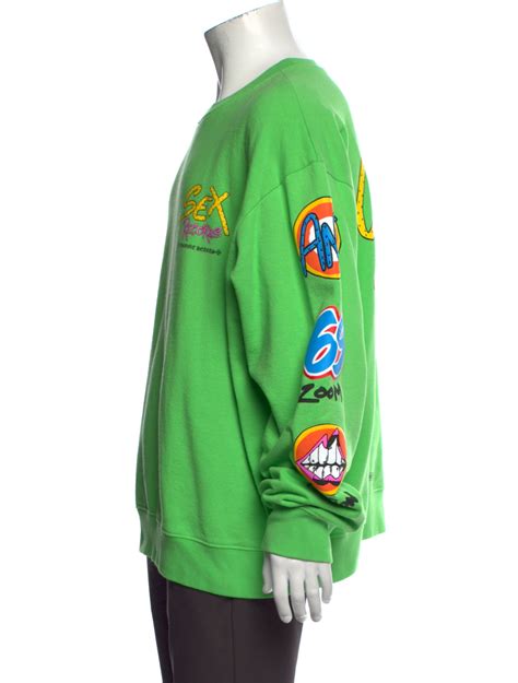 Chrome Hearts Matty Boy Sex Records Graphic Print Sweatshirt Green