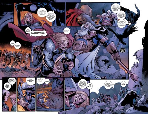 Thor Vs Odin Fear Itself Comicnewbies