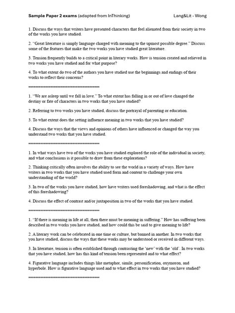 Sample Paper 2 Exams Pdf