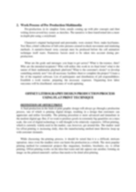 Solution Multimedia Product Production Process Flow Studypool