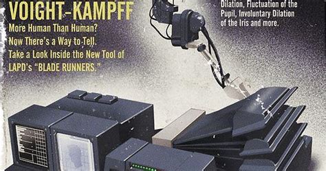 Blade Runner Voight Kampff Magazine Cover Fan Art And Schematic Album