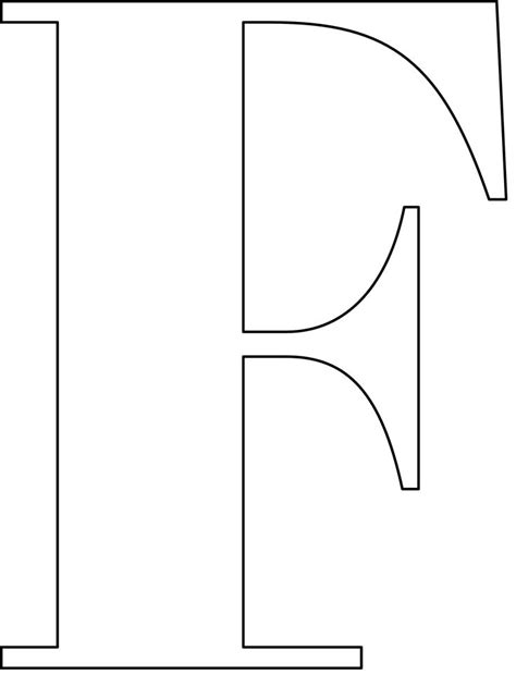 F Stencil Print Customize And Create Your Own