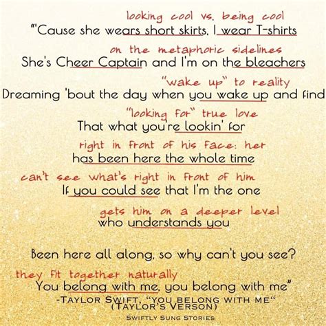 Why Cant You See You Belong With Me Meaning Explained Swiftly