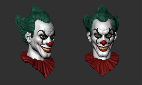 Stl File Horror Clown 🤡 ・3d Printer Model To Download・cults