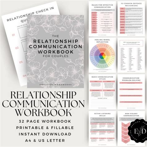 Relationship Assessment Workbook For Couples Core Values Etsy