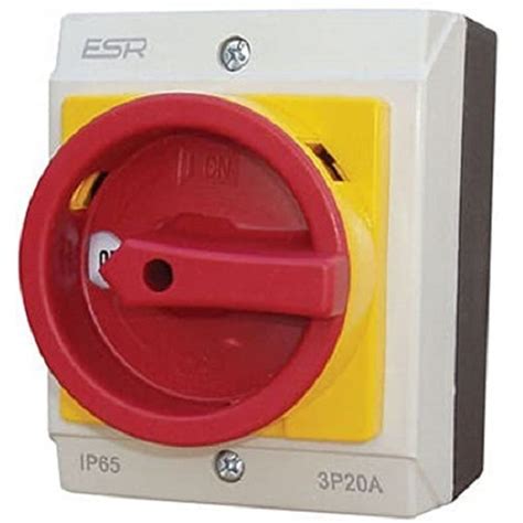 Esr 20a 3 Pole Mini Compact Ip65 Isolator E203ps At Tew Electrical