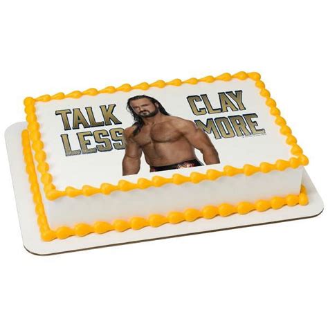 Wwe Drew Mcintyre Edible Cake Topper Image Walmart Business Supplies