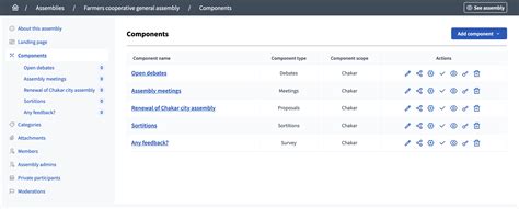 Componentes Decidim Docs