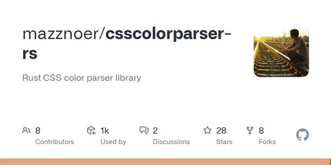 github mazznoer csscolorparser rs rust css color parser library