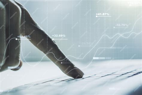 Premium Photo Abstract Creative Analytics Data Spreadsheet With Hands Typing On Laptop On