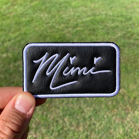 Mimi Cursive Patch Etsy