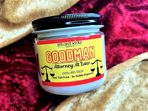 Goodman Attorney At Law Candle Etsy