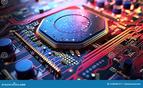 Shield With Circuit Pattern Concept Of Data Security Cybersecurity