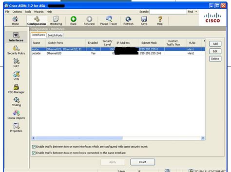 Solved Adding Subnets To ASA 5505 Basic Cisco Community