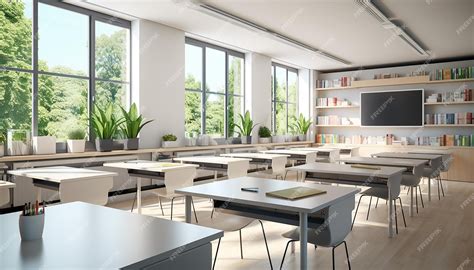 Premium Ai Image Modern Interior Classroom Photography Inspiring Photography Of A Contemporary