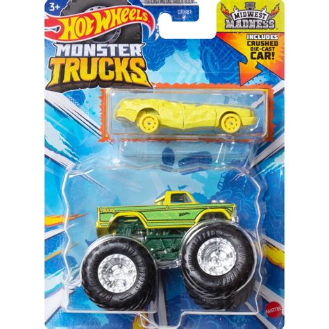 Mattel Hot Wheels Monster Truck 1 64 Pack 8 Midwest Madness Grh81