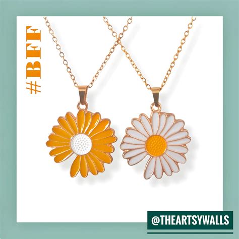 Daisy Bff Necklaces The Artsy Walls