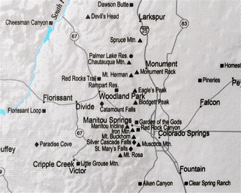 Colorado Hiking Trails Push Pin Map Pin Trail Maps