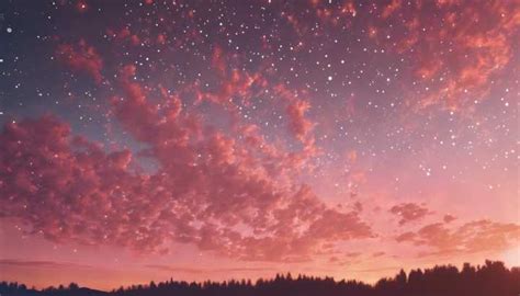 【配布中】サーモンピンクの夕焼け空に美しいいて座座標が輝く壁紙 壁紙 By Wallpaper Hd Widgetclub