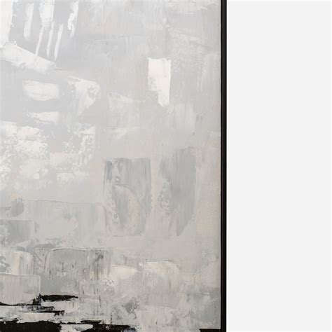 Abstract Peace Wall Art Rectangular Grey