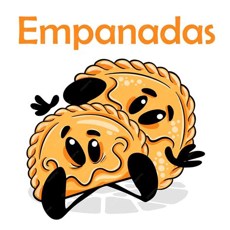 Premium Vector Empanadas Funnny Cartoon Character Vector Isolated