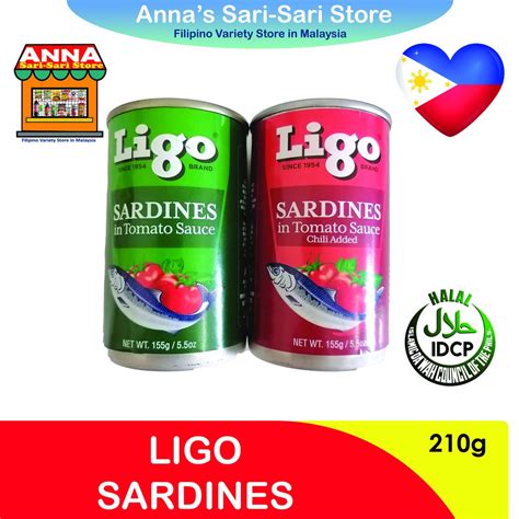 Ligo Sardines In Tomato Sauce Assorted 155 Grams Halal Shopee Singapore