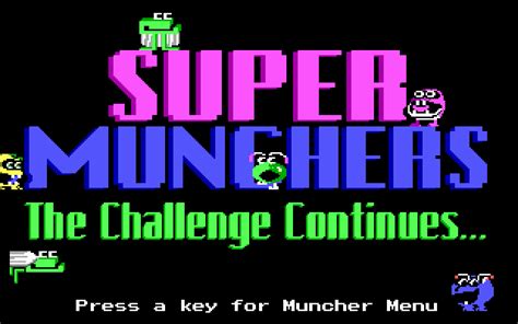 Super Munchers The Challenge Continues Retro Replay