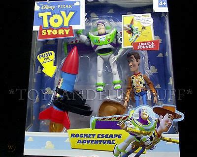 New Toy Story Rocket Escape Adventure Buzz Lightyear And Woody Figure
