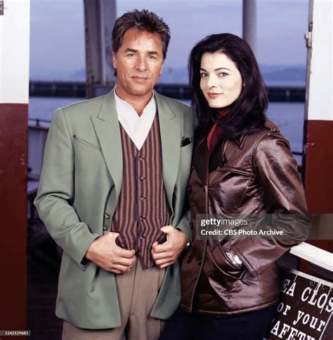From Left Don Johnson As Nash Bridges And Jodi Lyn Okeefe As Cassidy