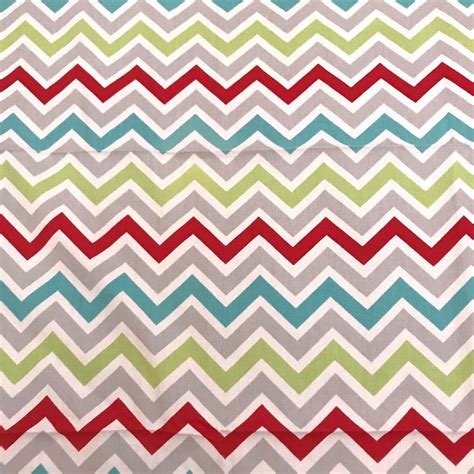 Blue Chevron Fabric Etsy